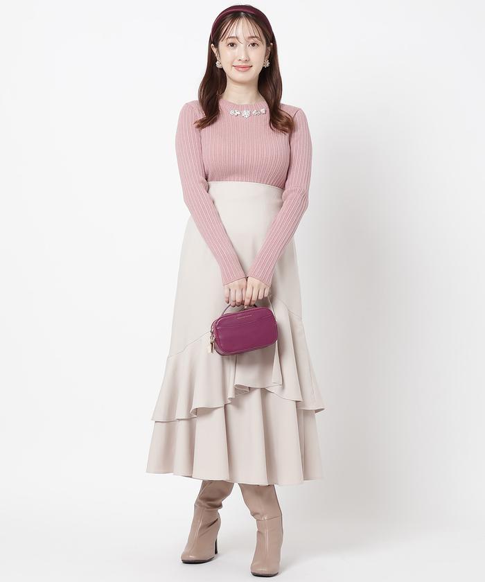 バックリボンティアードスカート(505678565) | ウィルセレクション(WILLSELECTION) - MAGASEEK