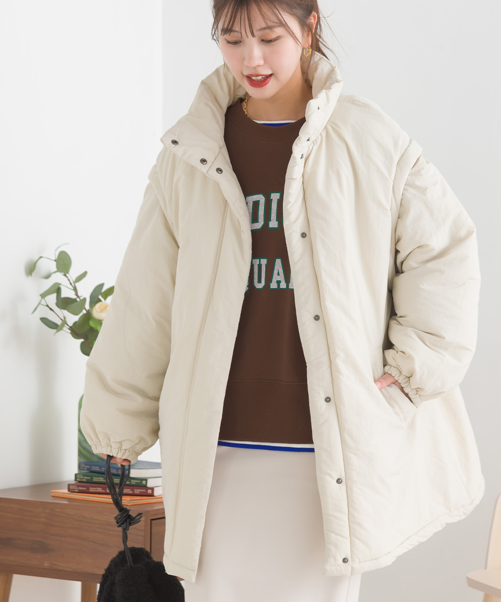 【OMNES】袖取り外し2WAY 中綿ダウンジャケット(505726770) | オムネス(OMNES) - MAGASEEK