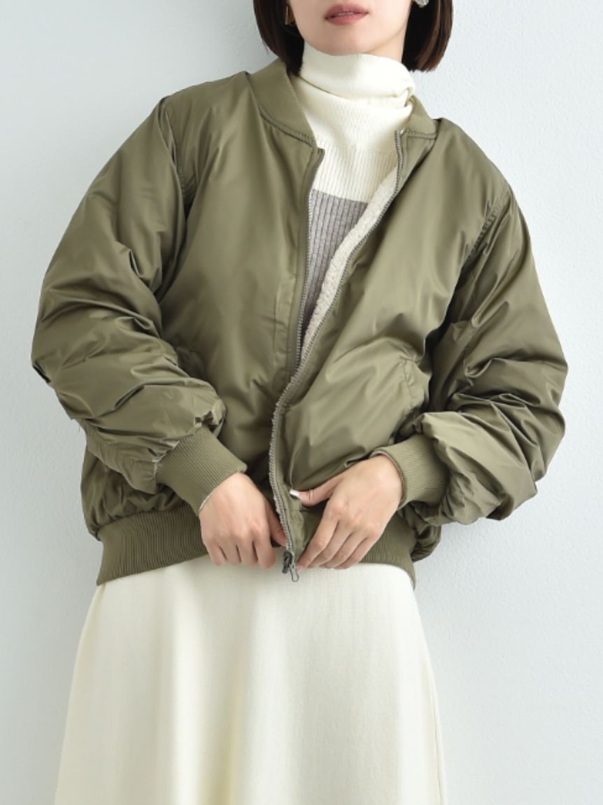 【セール】Eツイル＊ボアリバーシブルMA－1ブルゾン(505708043) | インタープラネット(INTERPLANET) - MAGASEEK