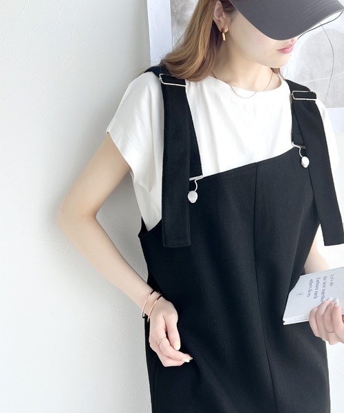 【セール】1点投入でパッと着映える。フェルト地変形ジャンスカ(505739823) | クラシカルエルフ(Classical Elf) - MAGASEEK