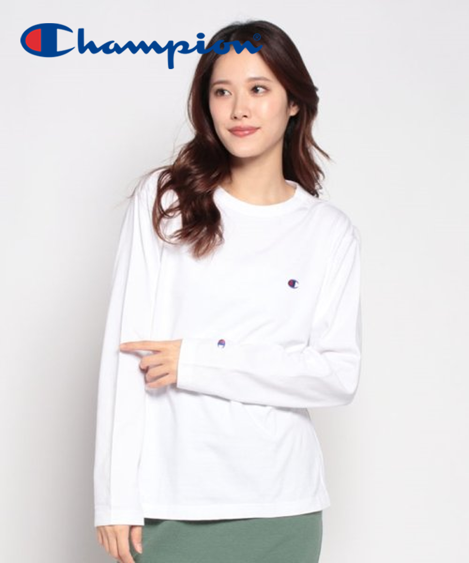Champion C3－Y428 LONG SLEEVE T－SHIRT (505736776) | チャンピオン(CHAMPION) - MAGASEEK