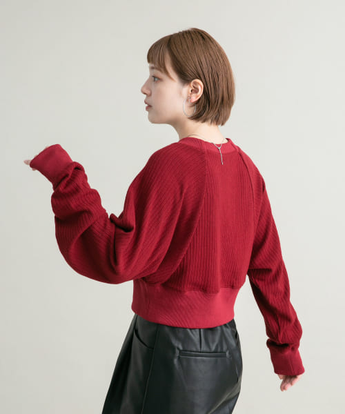 ラグランRIBショートスウェット(505773012) | ケービーエフ(KBF) - MAGASEEK