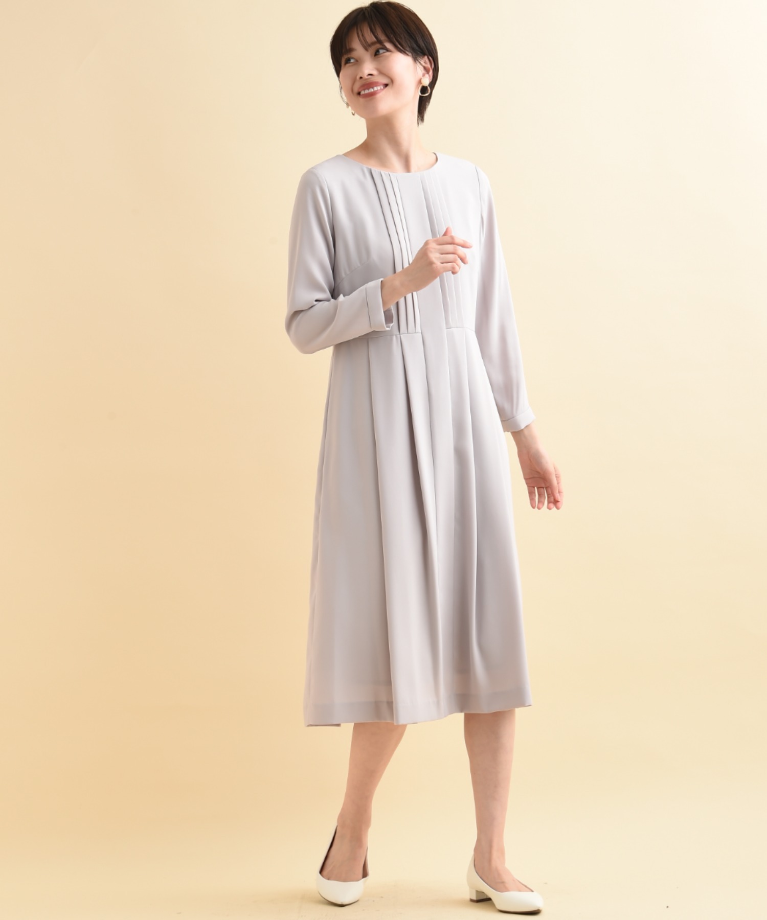 【セール】タックフレアーワンピース(505777392) | インタープラネット(INTERPLANET) - MAGASEEK