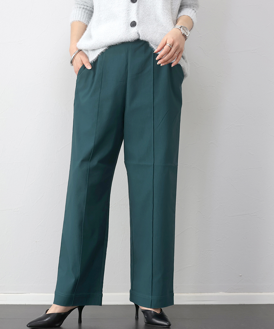 【セール】Hunch センターシームストレッチストレートパンツ(505810329) | Aletta vita(Aletta vita) - MAGASEEK