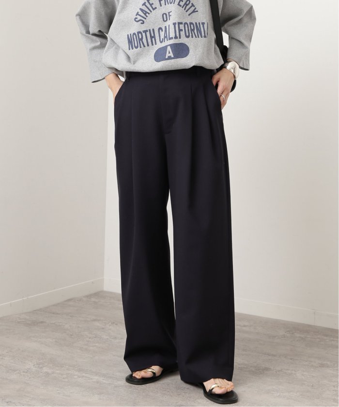 ≪予約≫ネイビー2タックパンツ(505837942) | フレームワーク(FRAMeWORK) - MAGASEEK