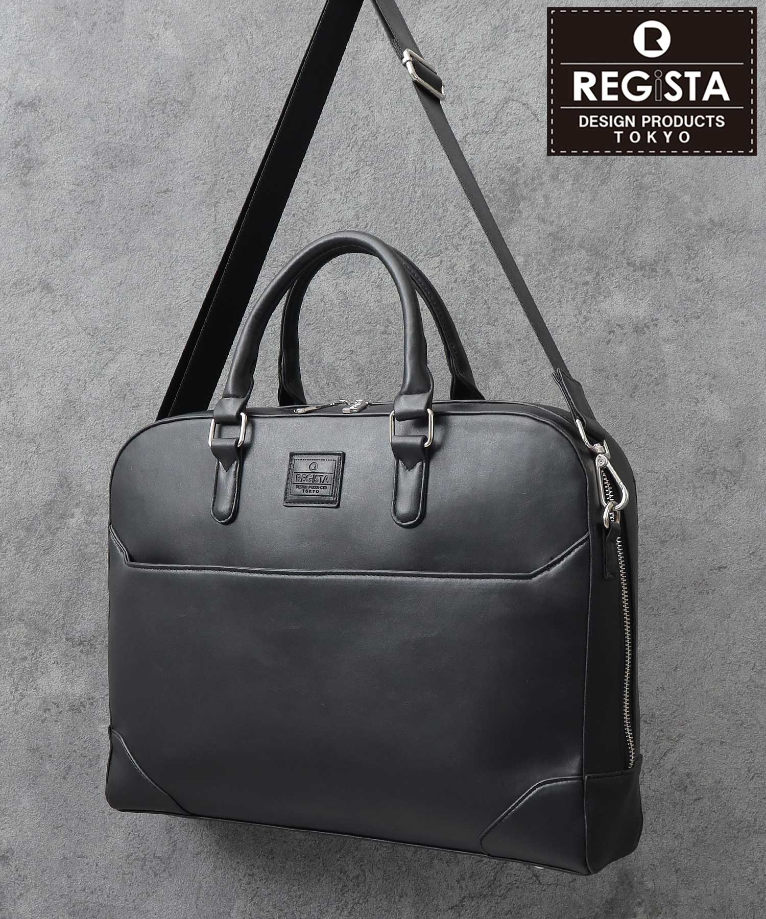 【セール】REGiSTA レジスタ ブリーフケース ビジネスバッグ フェイクレザー A4収納 PC収納 ipad収納 シンプル コンパクト スマート(505838545) | レジスタ ...