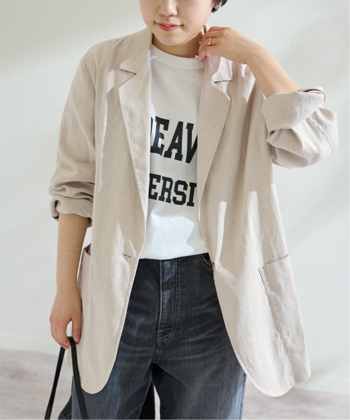 綿麻ツイルワッシャージャケット(505871924) | フレームワーク(FRAMeWORK) - MAGASEEK