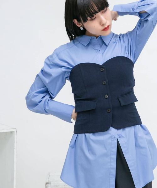 【セール】ビスチェSETオーバーシャツ(505898321) | ケービーエフ(KBF) - MAGASEEK