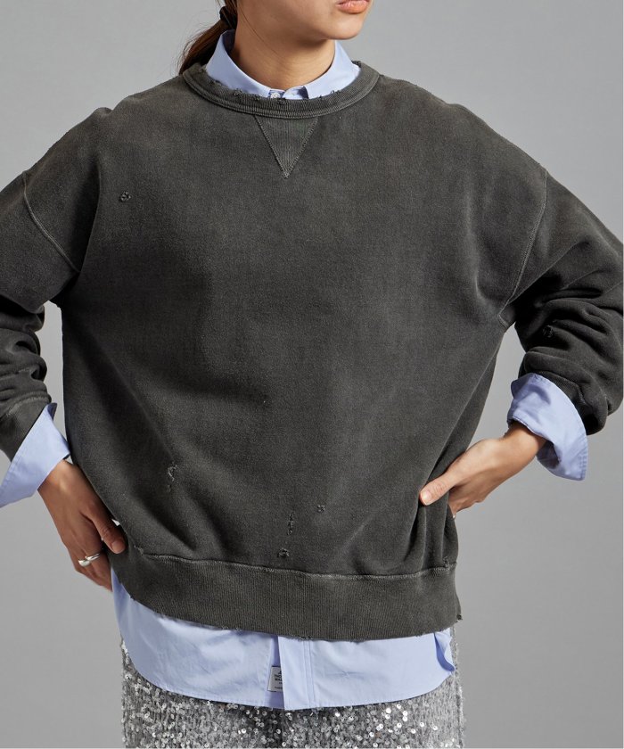 【OUT OF FRAMe】エイジングダメージスエット(505898543) | フレームワーク(FRAMeWORK) - MAGASEEK