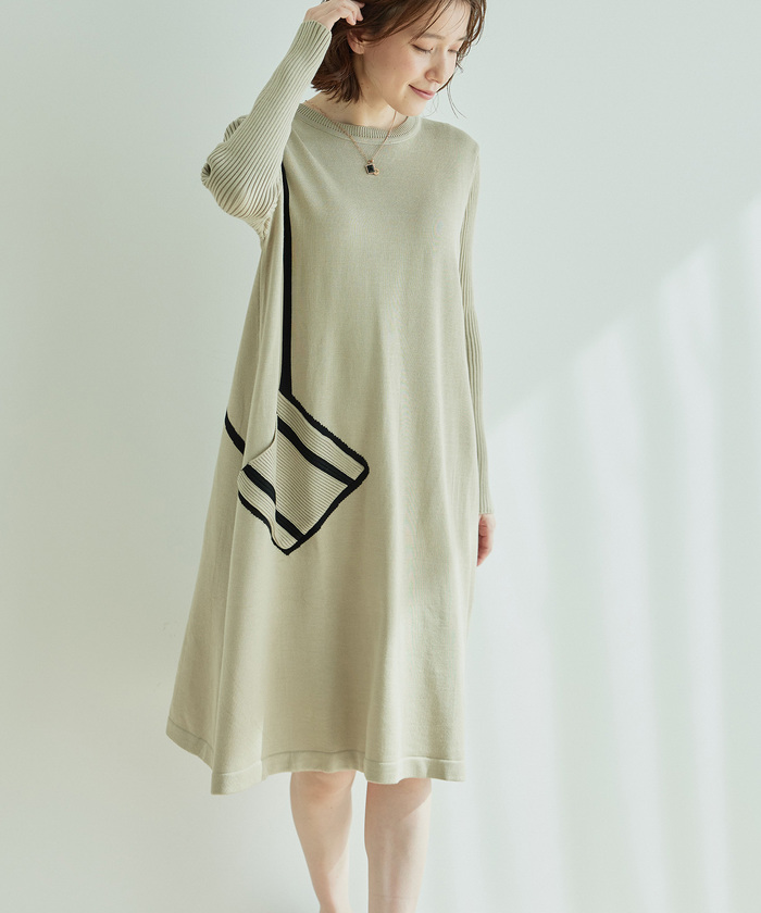 配色切替ポケットワンピース(505916426) | ジャイロ(JAYRO) - MAGASEEK