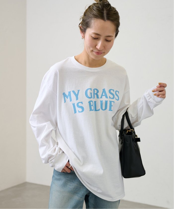 【BLUESCENTRIC / ブルースセントリック】 MY GRASS IS BLUE LS TEE(505916603) | フレームワーク(FRAMeWORK) - MAGASEEK