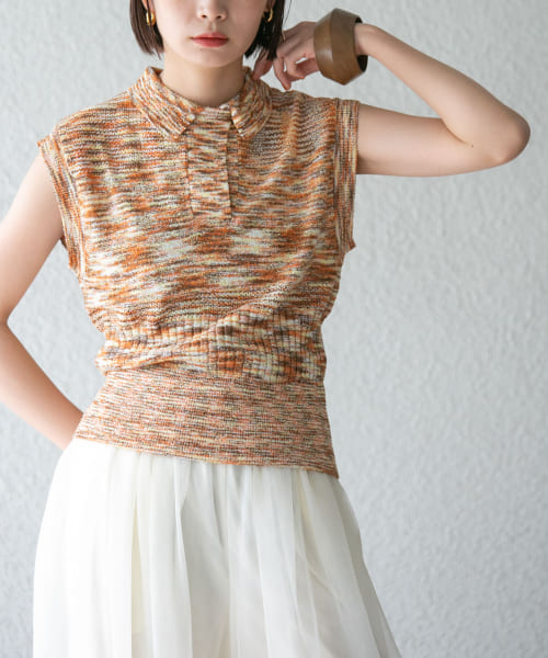 【予約】スリーブレスポロニット(505969945) | ケービーエフ(KBF) - MAGASEEK