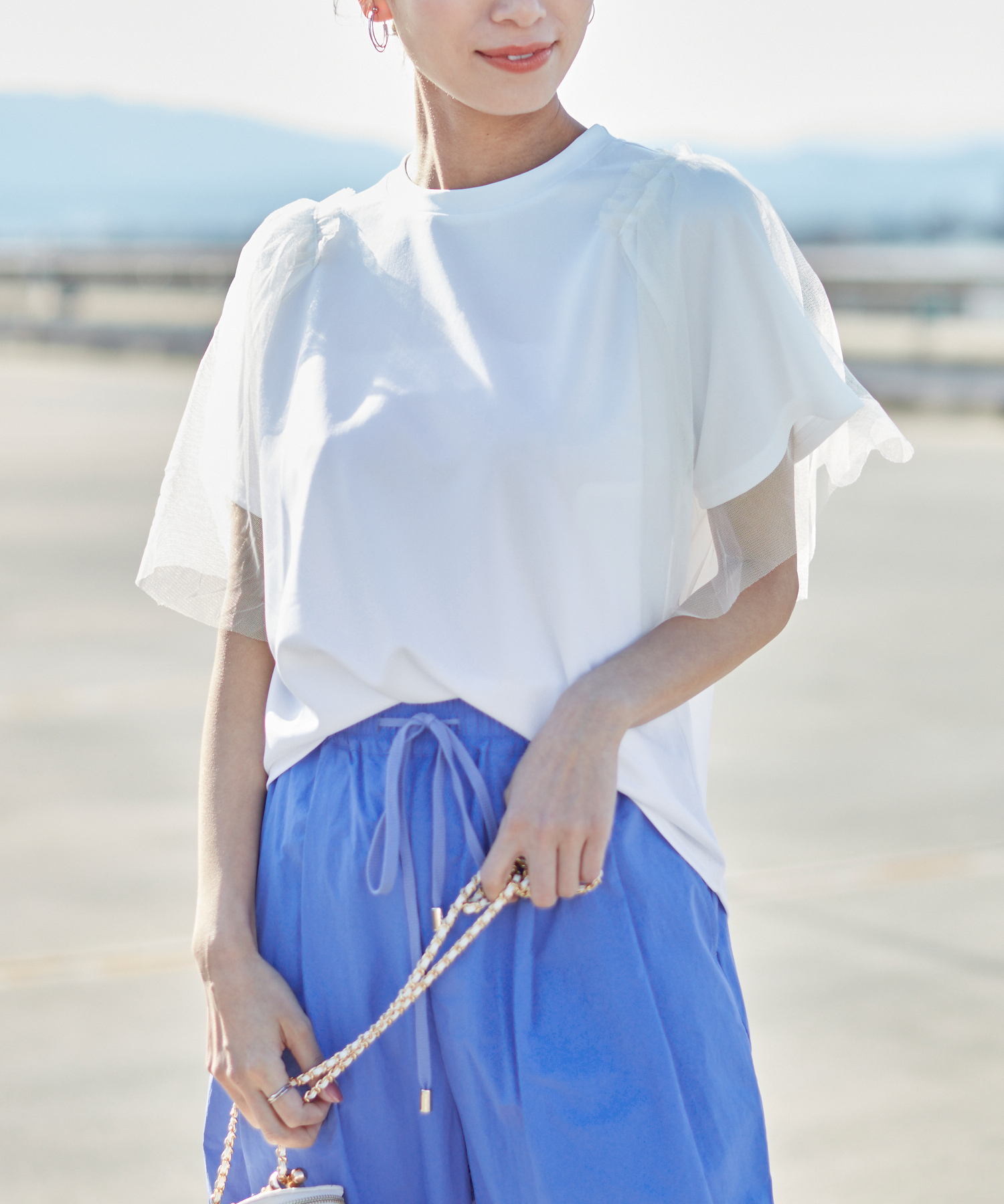 【セール】ジャージーチュールスリーブプルオーバー(505993301) | インタープラネット(INTERPLANET) - MAGASEEK