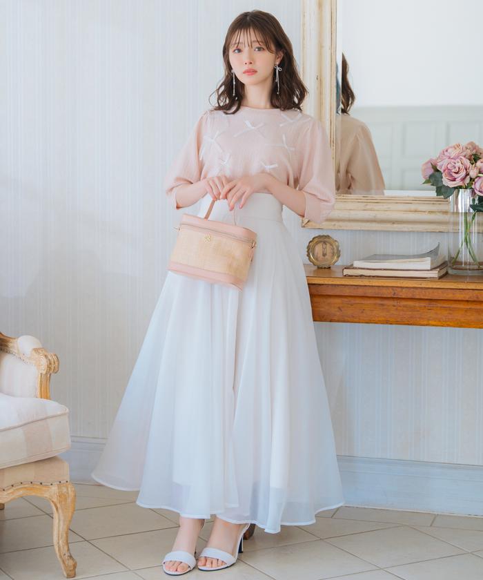 オーガンジーフレアスカート(506015713) | ウィルセレクション(WILLSELECTION) - MAGASEEK