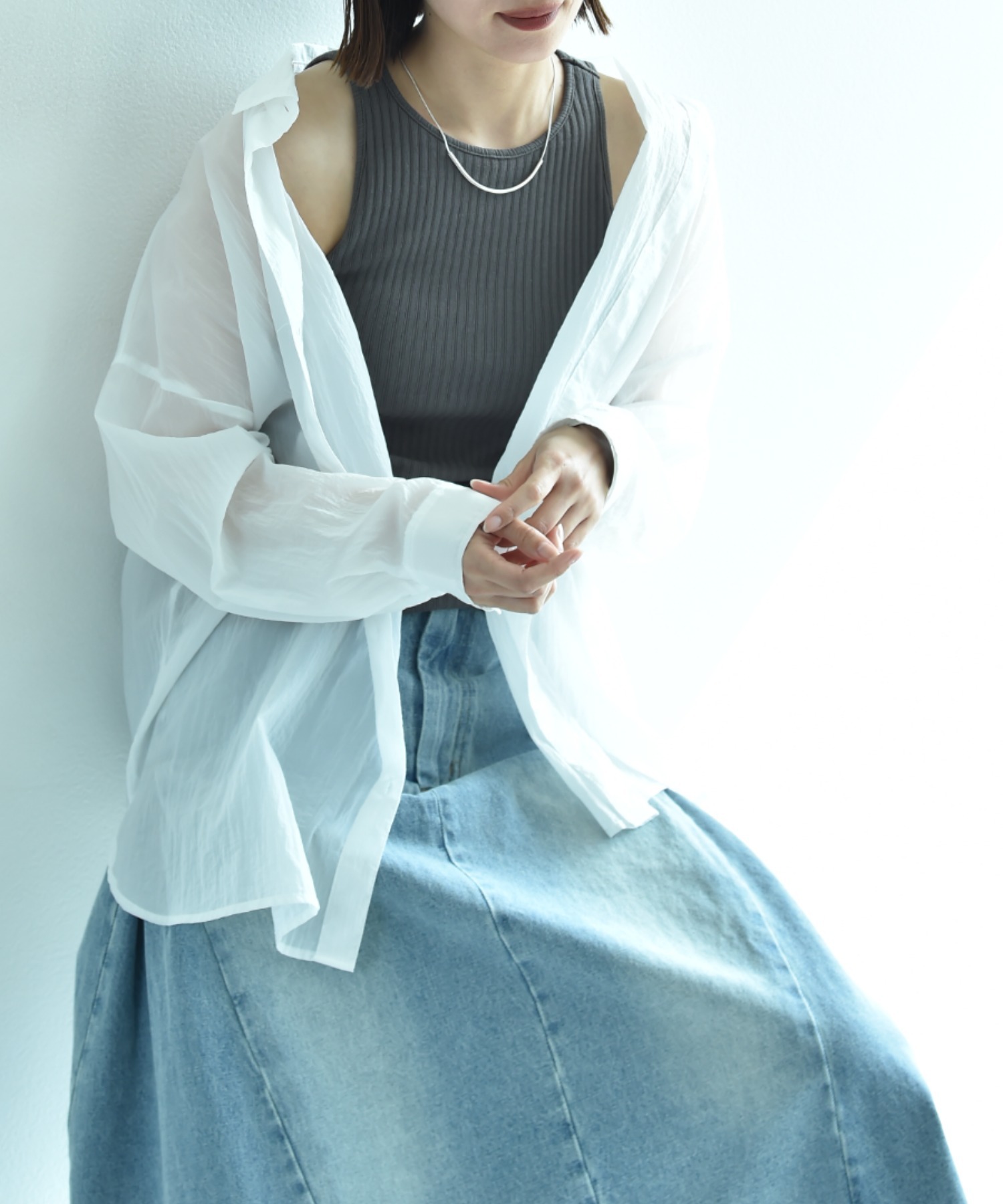 【セール】シアー長袖シャツ(506026518) | インタープラネット(INTERPLANET) - MAGASEEK