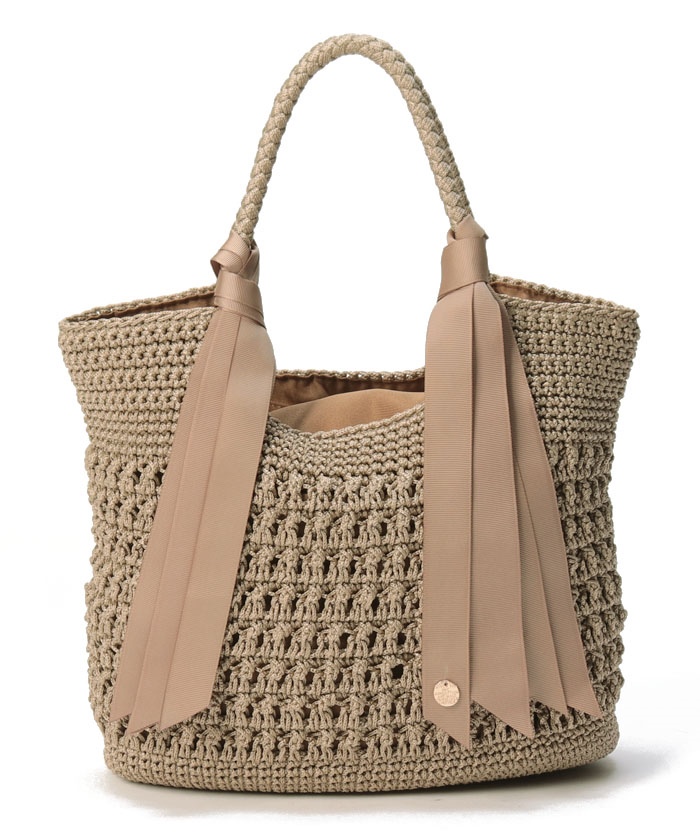 【セール】カシュカシュ cachecache / 下がりグログラン地柄編みトート(506031191) | カシュカシュ(cache cache) - MAGASEEK