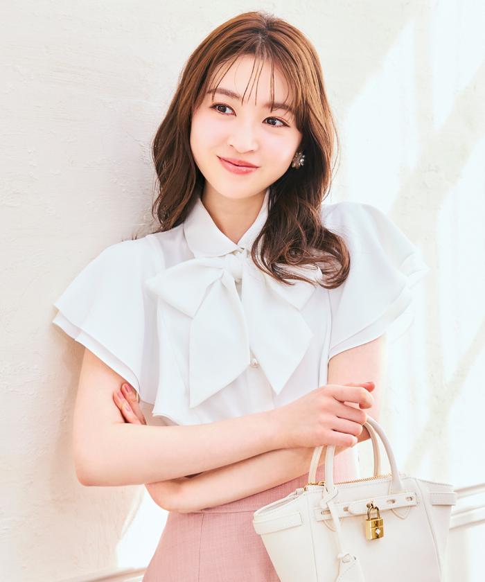 【セール】ラッフルスリーブボウタイブラウス(506048523) | ウィルセレクション(WILLSELECTION) - MAGASEEK