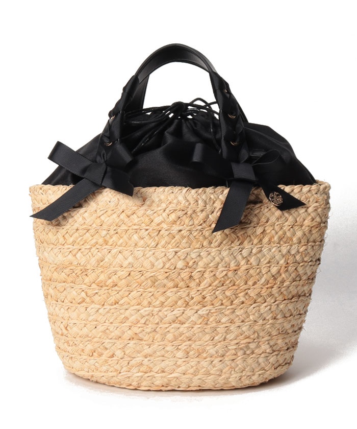 カシュカシュ cachecache / リボンハンドルラフィアブレードトート(506061584) | カシュカシュ(cache cache) - MAGASEEK