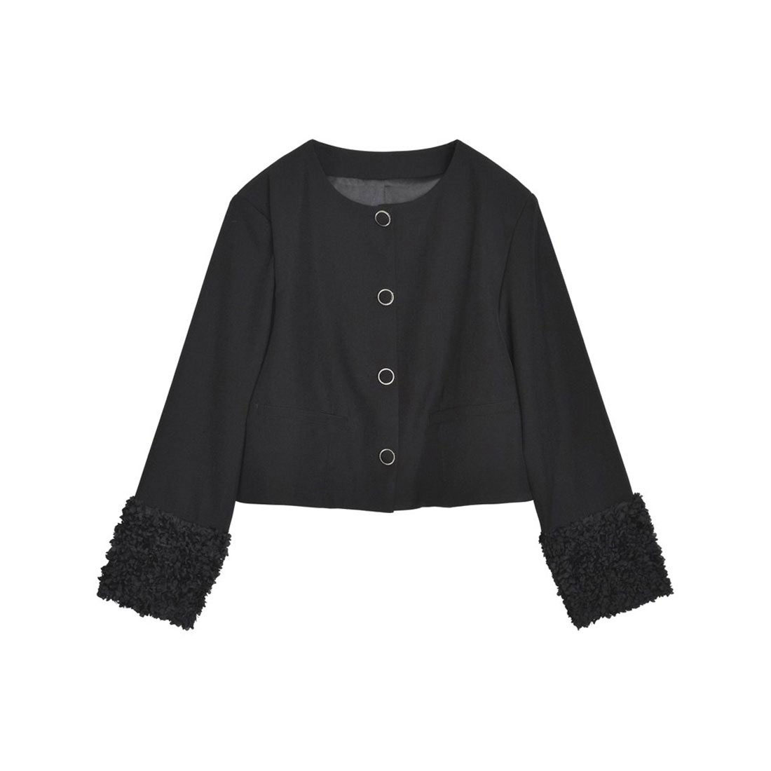 [2024SS COLLECTION][MEISM by Re:EDIT]フラワーモチーフノーカラージャケット(506051777) | リエディ(Re:EDIT) - MAGASEEK