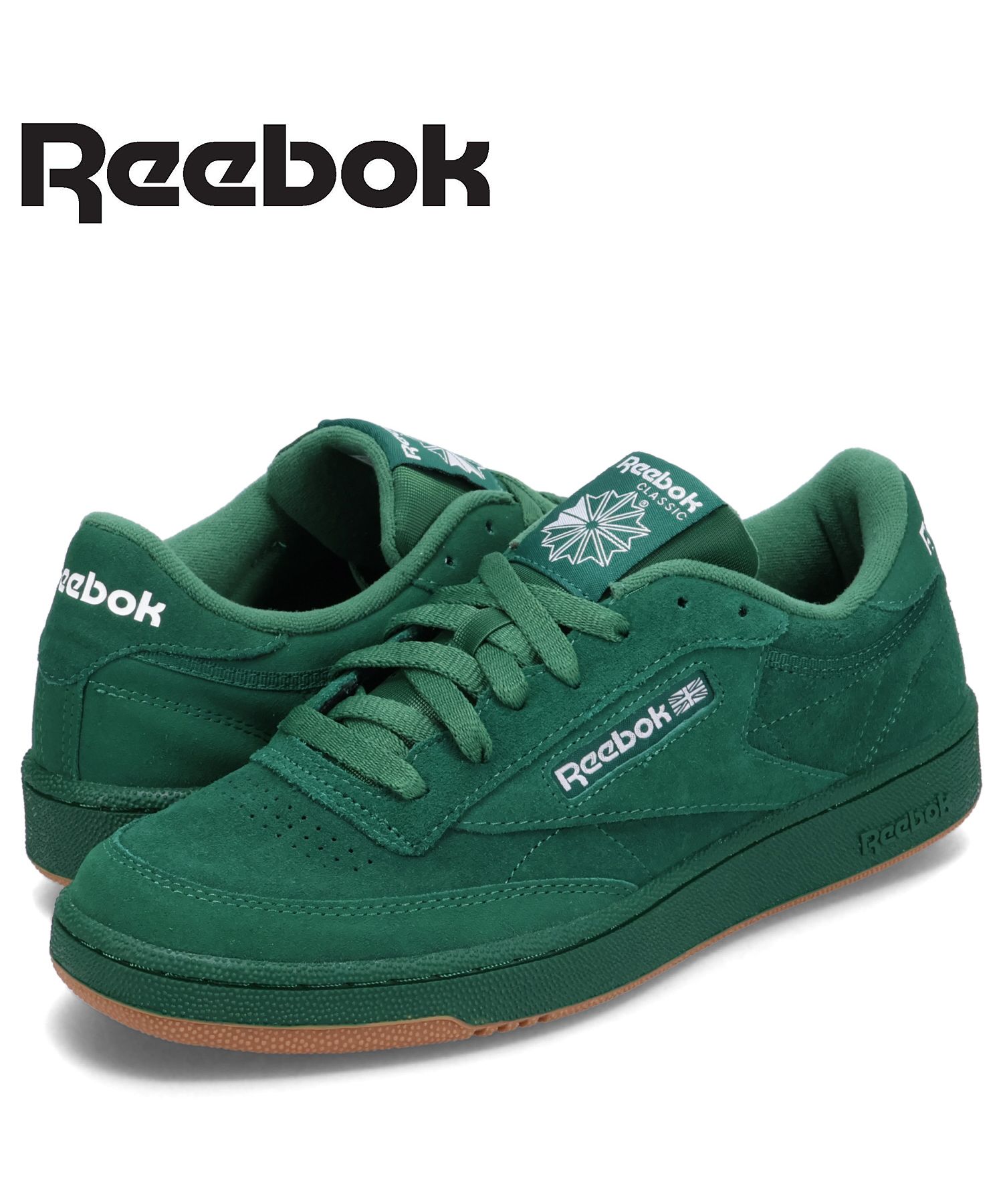 【セール】リーボック Reebok スニーカー クラブ シー 85 メンズ CLUB C 85 ダーク グリーン 100074451 ...