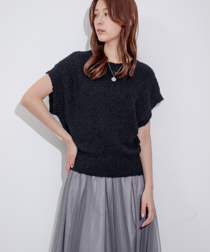 ロングパイルヤーンショートスリーブプルオーバー(506106453) | ジャイロ(JAYRO) - MAGASEEK