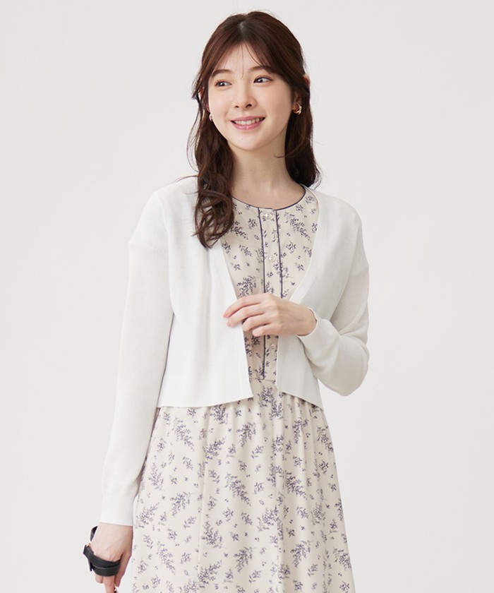 【セール】【接触冷感・UVケア】ショートレングス畔 カーディガン(506122471) | エニィ スィス(anySiS) - MAGASEEK