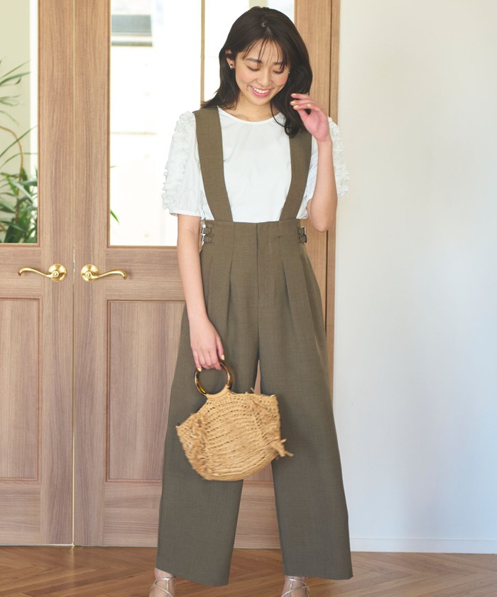 【2WAY】サイドストラップ パンツ(506126114) | フェルゥ(Feroux) - MAGASEEK