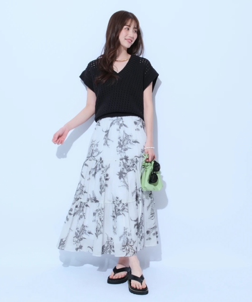 アロマプリントスカート(506126421) | ジャスグリッティー(JUSGLITTY) - MAGASEEK