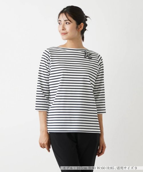 ボーダーカットソー【THE NEW】【Leilian WHITE LABEL】(506094157)｜阪急百貨店公式通販サイト｜阪急百貨店 ...