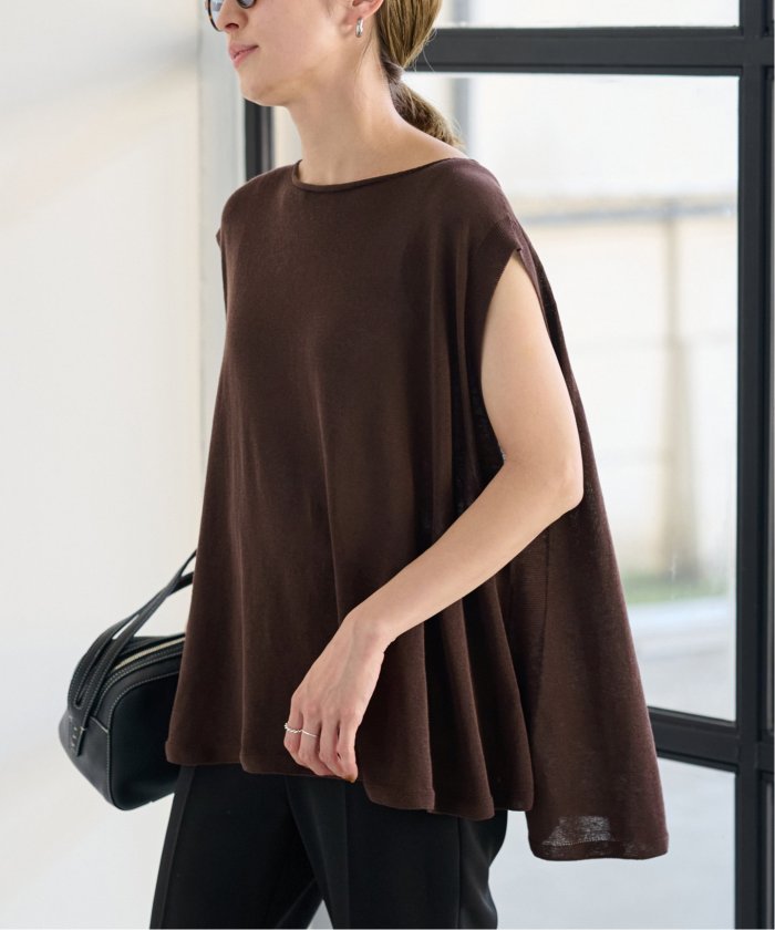 麻混ノースリーブフレアプルオーバー(506212496) | フレームワーク(FRAMeWORK) - MAGASEEK