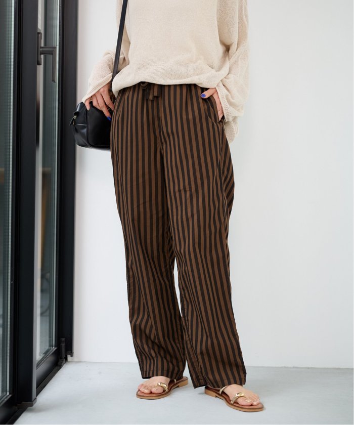 ≪予約≫loomer/ルーマー 別注ボタニカルダイ ストライプパンツ(506316960) | フレームワーク(FRAMeWORK) - MAGASEEK