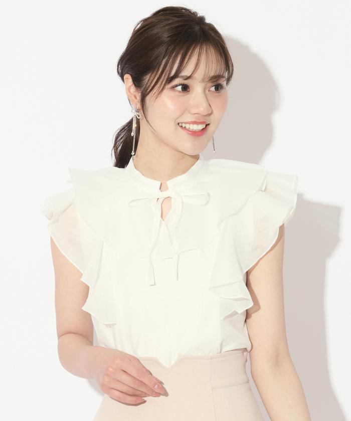 ナローリボンシアーブラウス(506330979) | ウィルセレクション(WILLSELECTION) - MAGASEEK