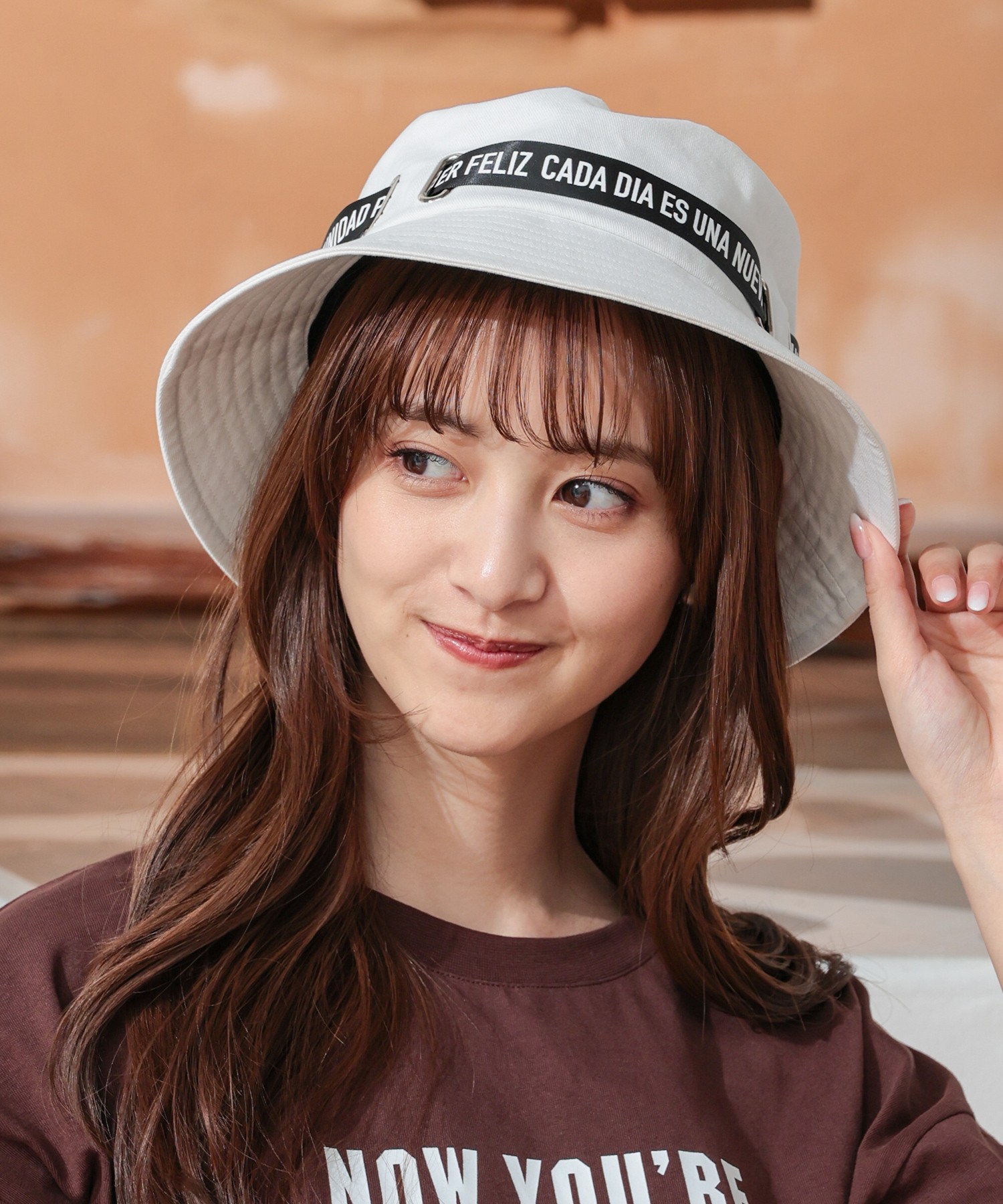 ロゴテープ付バケット 帽子 ハット バケットハット レディース 白 黒 ロゴ (506333779) | コルザ(COLZA) - MAGASEEK