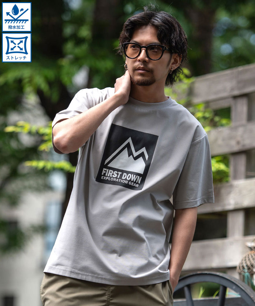 FIRST DOWN プリントクルーネック 半袖(506359849) | エスビーセレクト(SB Select) - MAGASEEK