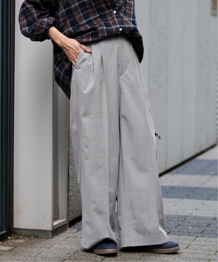 ≪追加≫ウォッシャブルTWタックワイドパンツ2(506367683) | フレームワーク(FRAMeWORK) - MAGASEEK