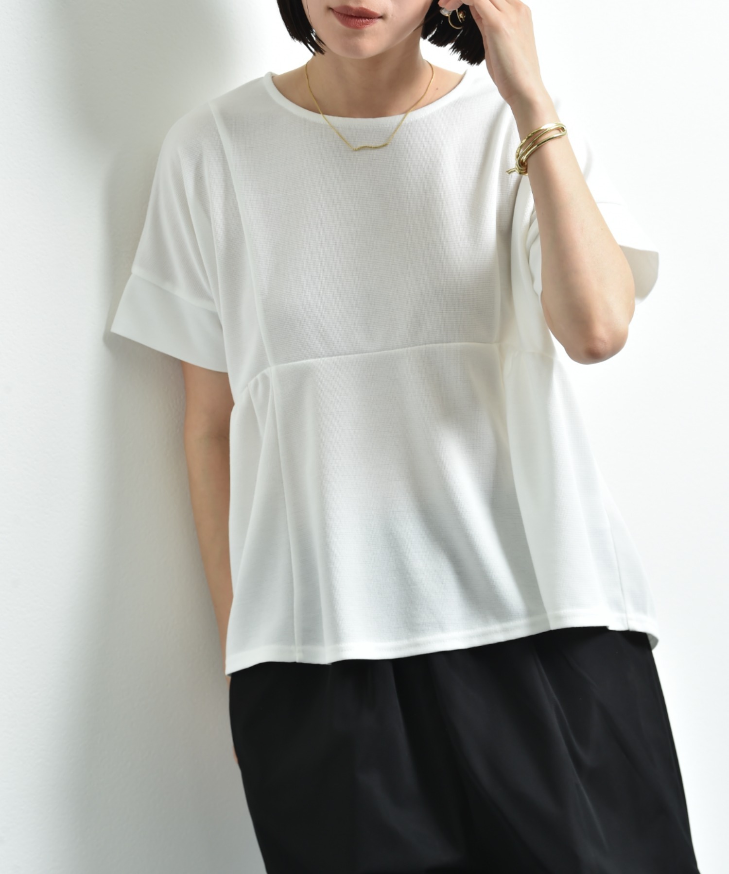 【セール】ミラノリブサイドギャザーBACK ZIPプルオーバー(506358137) | インタープラネット(INTERPLANET ...