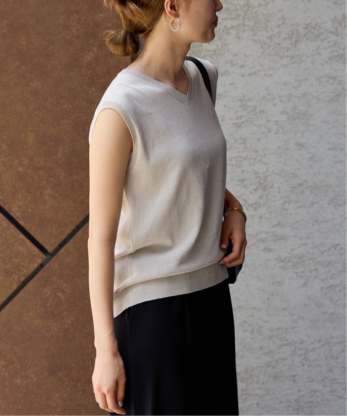 【セール】ペーパーポリエステルスリーブレス(506374777) | フレームワーク(FRAMeWORK) - MAGASEEK