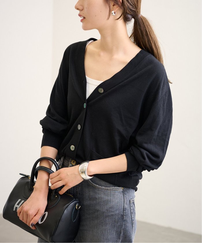 ≪追加≫イタリアヤーン basic Vネックカーディガン(506407743) | フレームワーク(FRAMeWORK) - MAGASEEK