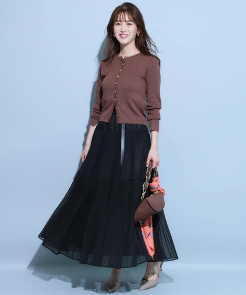 ベルト付ティアードプリーツスカート(506544492) | ジャスグリッティー(JUSGLITTY) - MAGASEEK