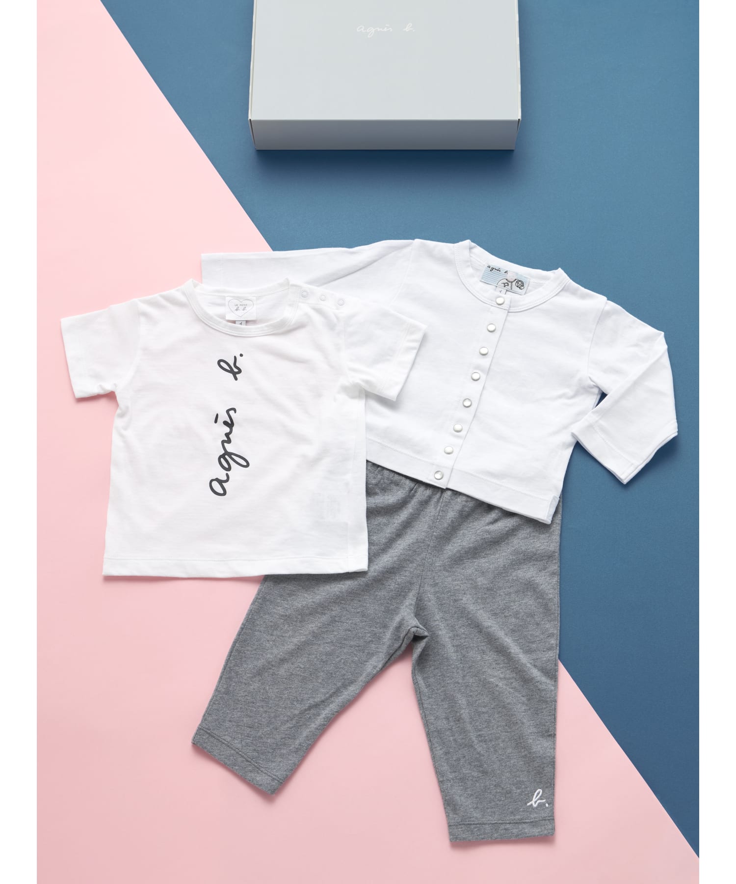 WEB限定 AC60 L GIFT BOX SET ベビーギフトボックス 3点セット(506503814) | アニエスベー ベビー ...