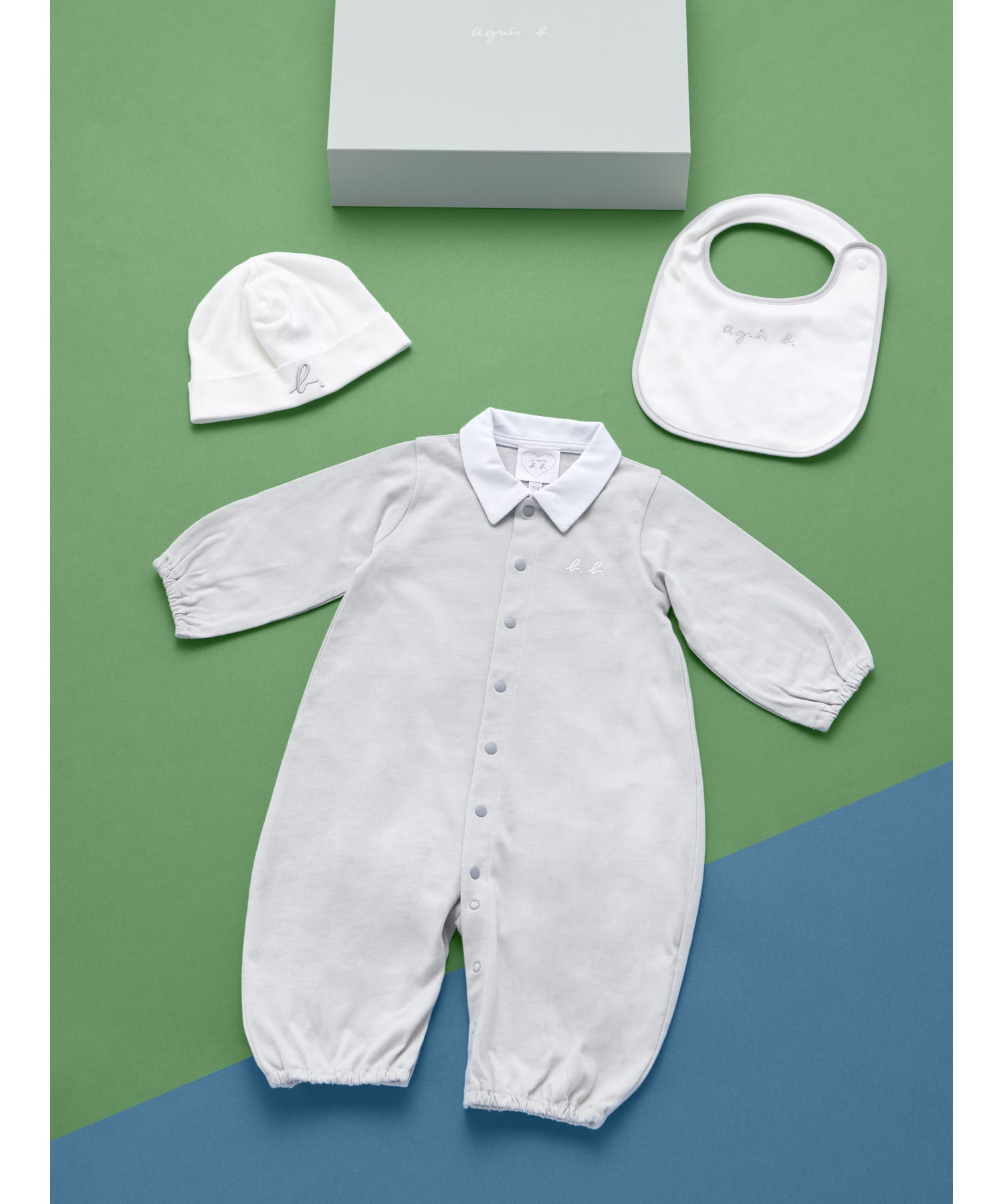 WEB限定 AC60 L GIFT BOX SET ベビーギフトボックス 3点セット(506503819) | アニエスベー ベビー ...