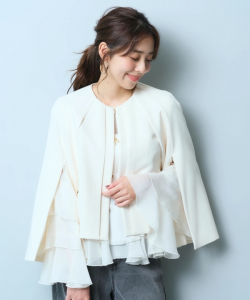 ケープジャケット(506649543) | ジャスグリッティー(JUSGLITTY) - MAGASEEK