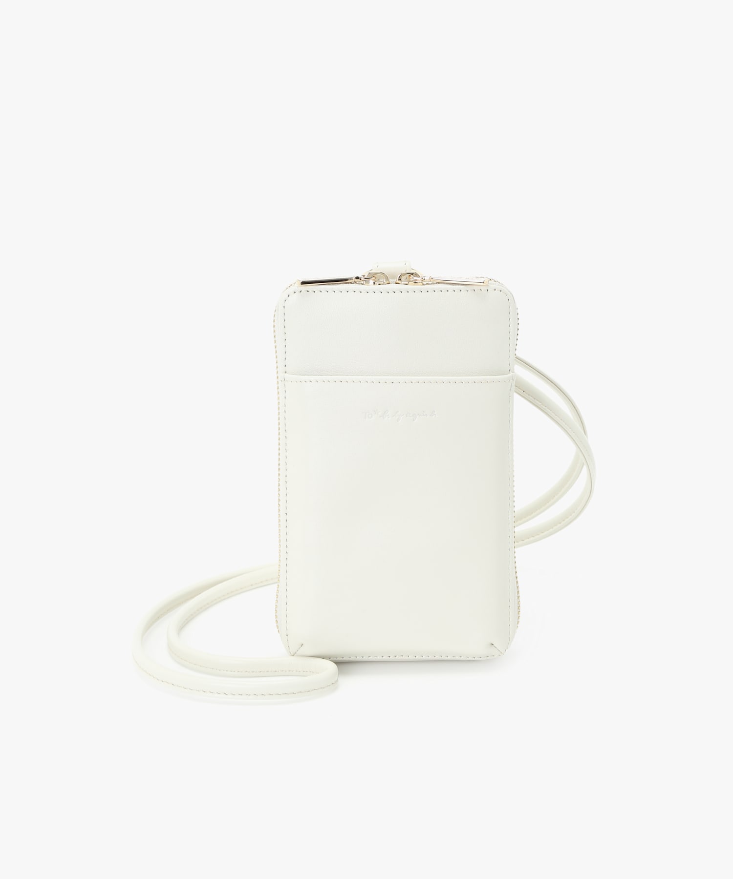 WW40 POCHETTE レザーミックスマルチポシェット(506203919) | トゥービー バイ アニエスベー(To b. by agnes b.) - MAGASEEK