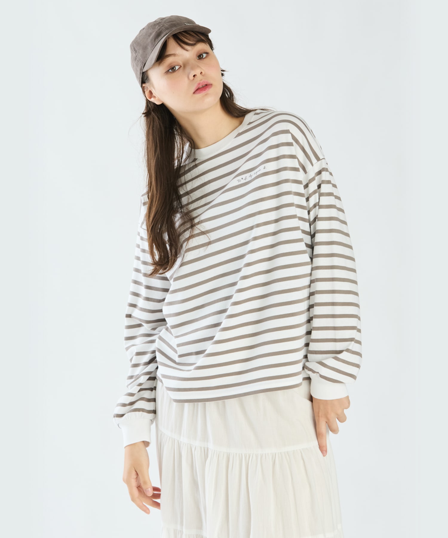 WEB限定 WW59 PULLOVER ボーダーロングスリーブプルオーバー(506203978) | トゥービー バイ アニエスベー(To b. by agnes b.) - MAGASEEK