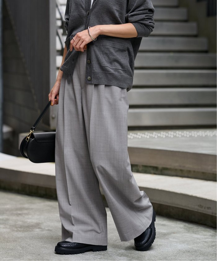 ≪追加≫ウォッシャブルTWタックワイドパンツ3(506820946) | フレームワーク(FRAMeWORK) - MAGASEEK