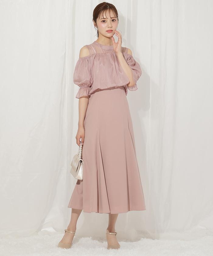 リボンビスチェ付きドレス(506835678) | ウィルセレクション(WILLSELECTION) - MAGASEEK