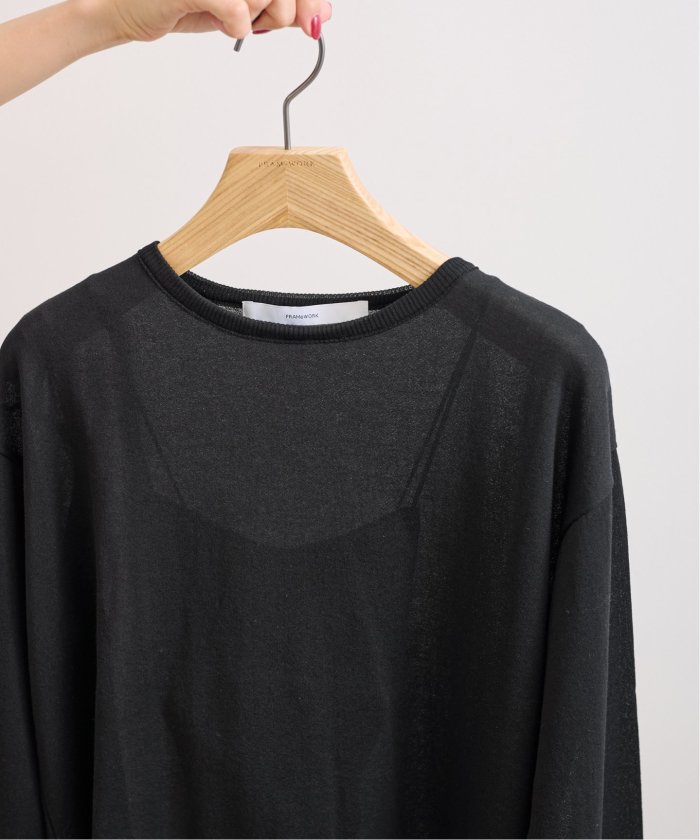 ≪予約≫シアー裏毛クルーネック(506841112) | フレームワーク(FRAMeWORK) - MAGASEEK