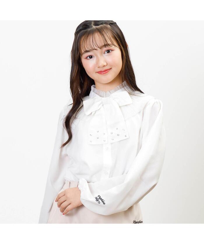 BIGりぼんブラウス(506102038) | アルジー(ALGY) - MAGASEEK