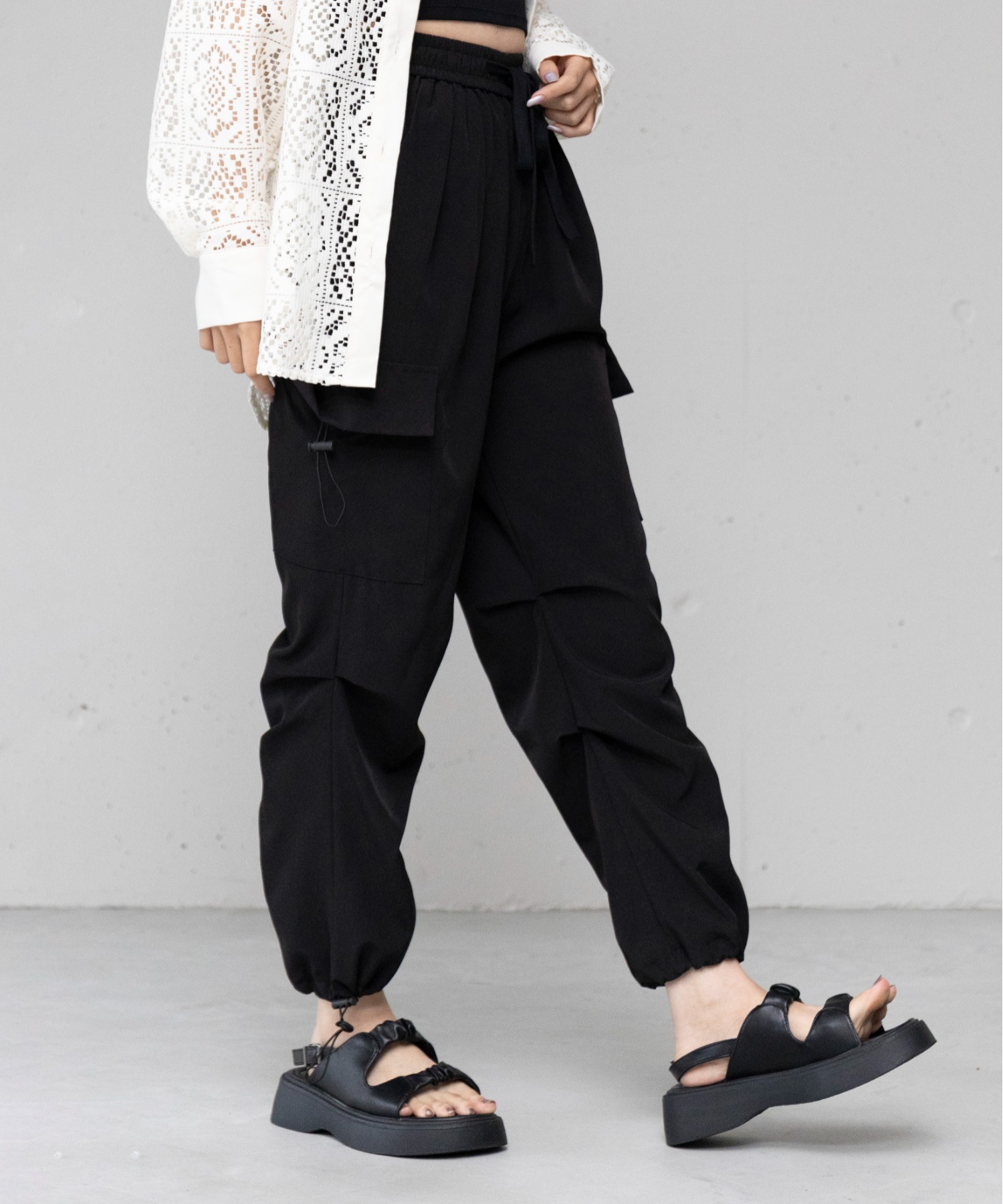 【セール】【SETUP7】カジュアル カーゴパンツ ウエストゴム ストレート KNF090(506858421) | SETUP7(SETUP7) - MAGASEEK