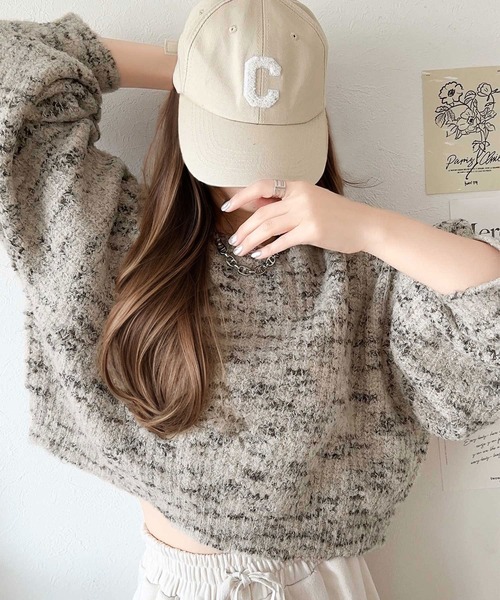 まるでスウィーツなふんわり感。ミックスヤーンクッキーニットプルオーバー(506861038) | クラシカルエルフ(Classical Elf) - MAGASEEK